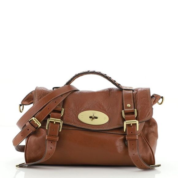 Mulberry | Bags | Mulberry Alexa Satchel Soft Buffalo Medium Brown ...